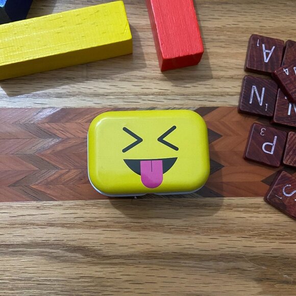 Storage & Organization | Ew Emoji Yellow Mini Tin Box | Poshmark